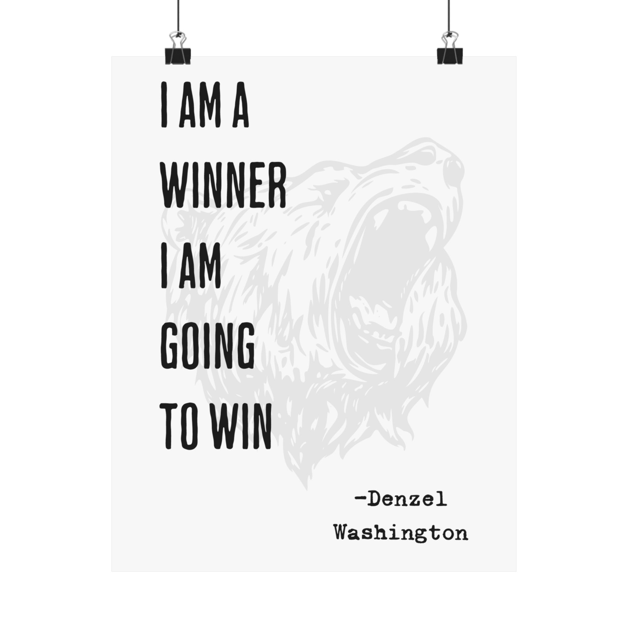 I Am A Winner I Am Going To Win Inspirational Motivational Quote Wall ...